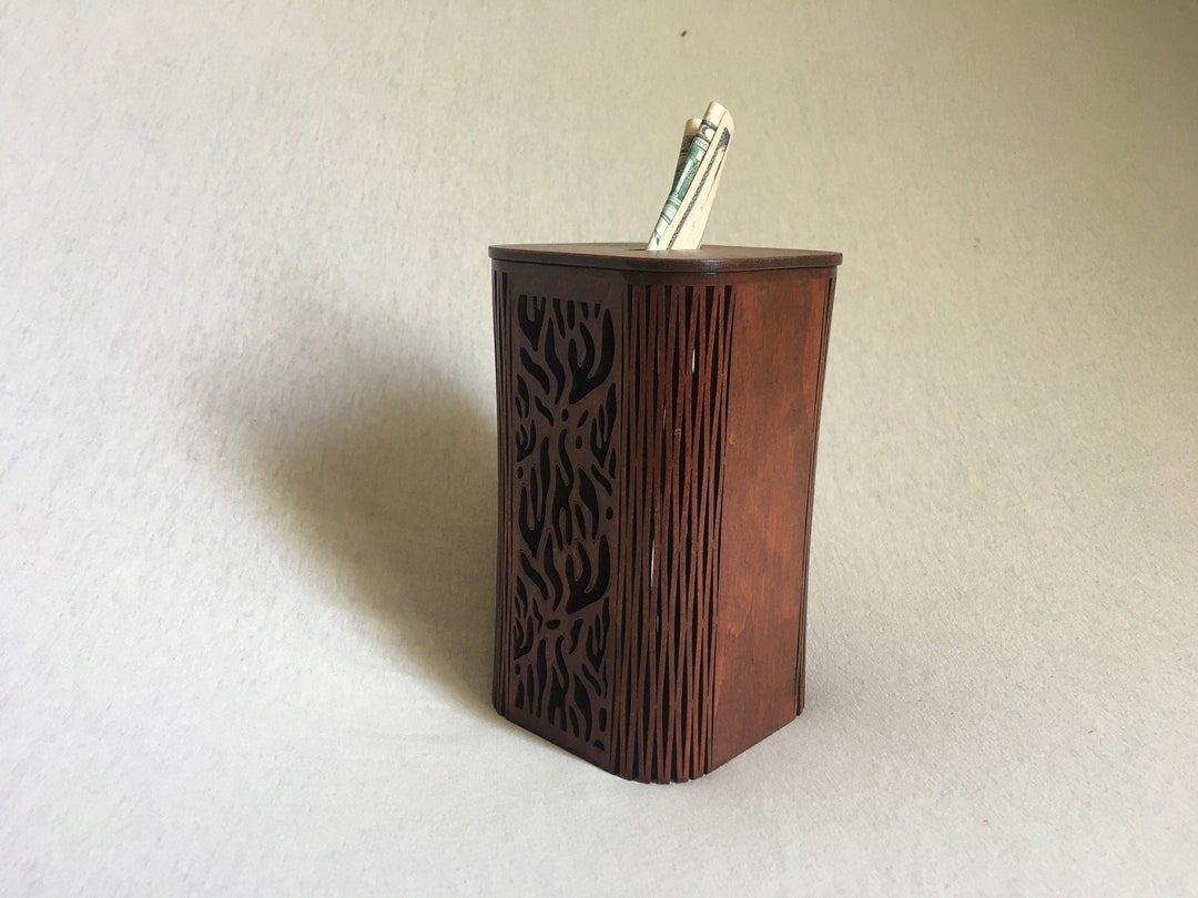 Charity Donation Money Box Wooden Kupah Tzedakah קופת צדקה Cutout Haesh ...