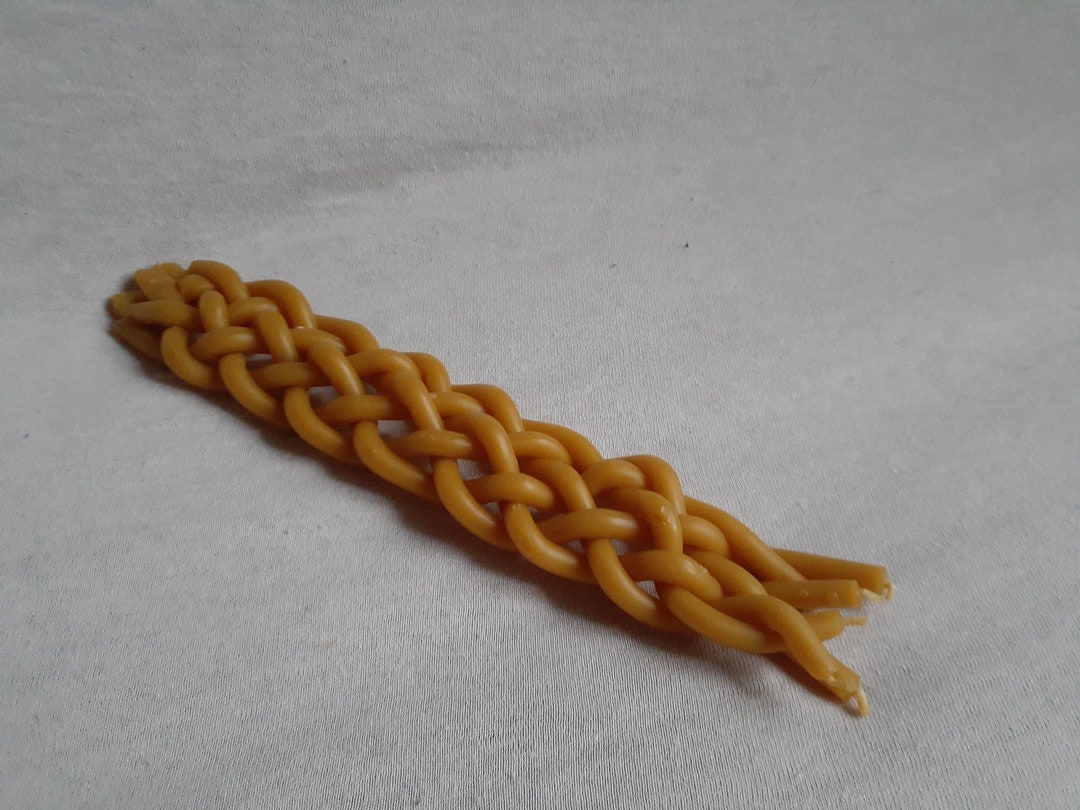 Havdalah Candle 100% Pure Beeswax No Drip Braided Candle Jewish Ritual ...