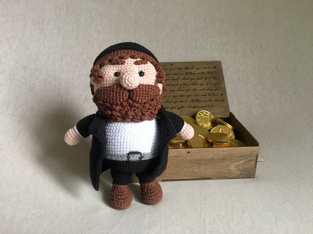 Reb Leizer Gold Jewish Crochet Doll Ortodox Chassidic Man Boy for Sale Amigurumi Handmade ...