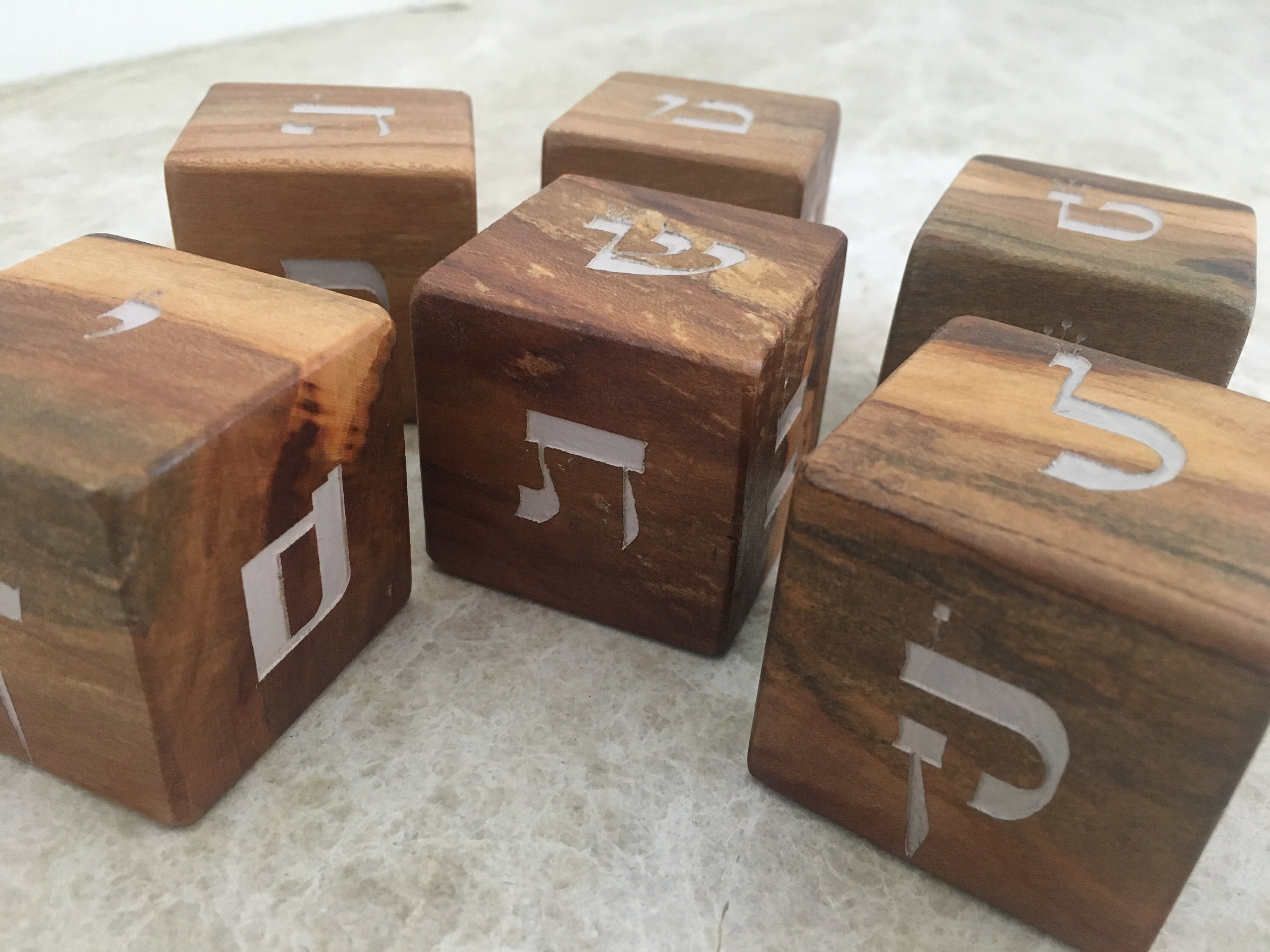 Hebrew Alphabet Wood Cubes Alef Bet Haivri Wooden Unfinished - Etsy
