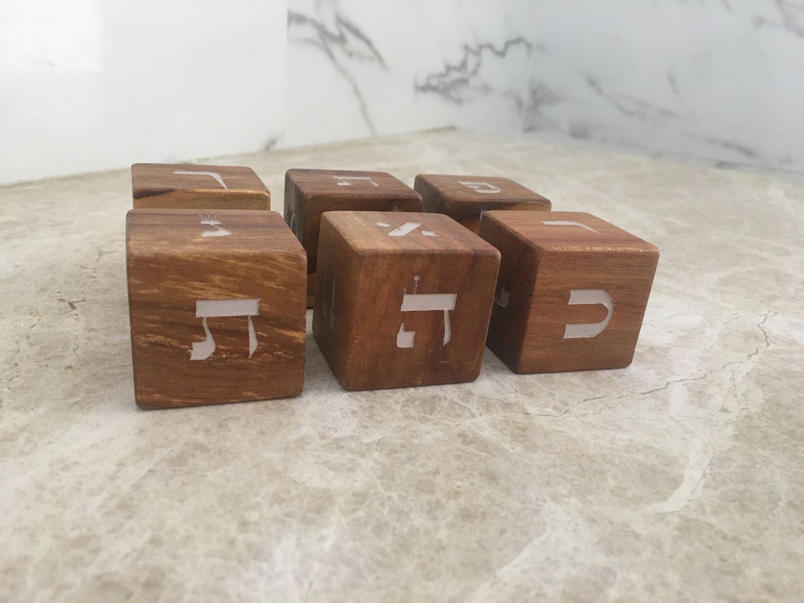 Hebrew Alphabet Wood Cubes Alef Bet Haivri Wooden Unfinished | Etsy