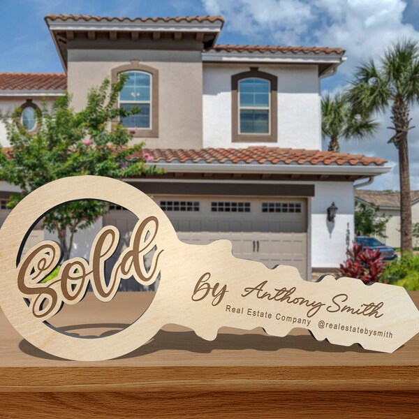 Real Estate Sold Sign Key - Etsy