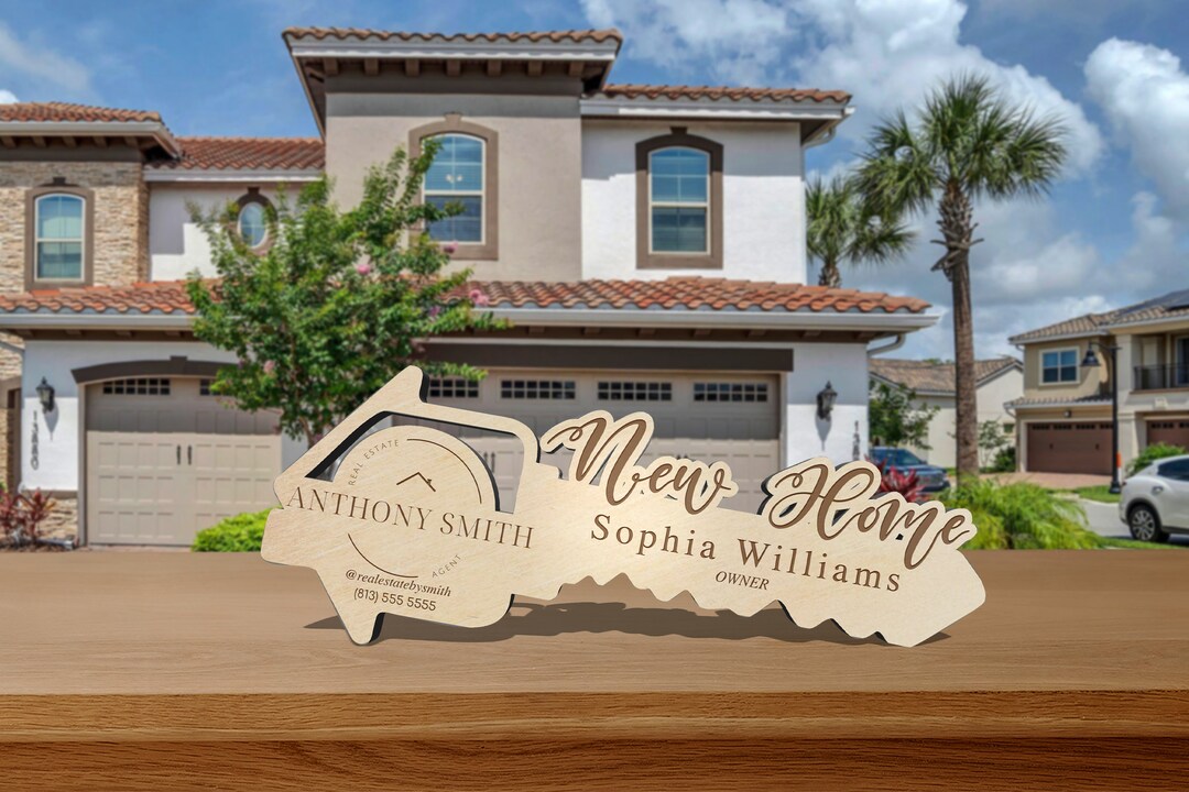 Personalized Real Estate Key New Home Home Sweet Home - Etsy