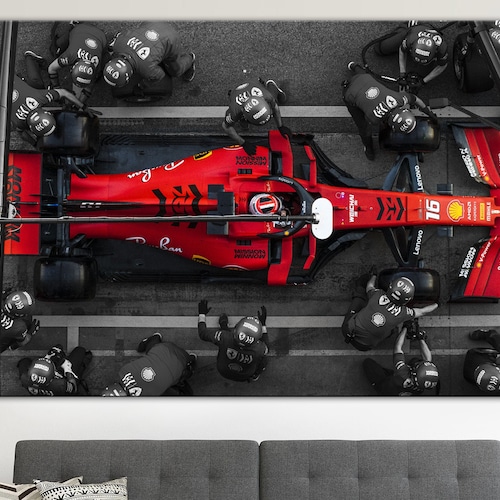 Formula1 Wall Art Pit Stop Canvas Print Pit Stop Wall Art - Etsy