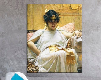 Cleopatra by John William Waterhouse Art Reproduction Print Oil ...