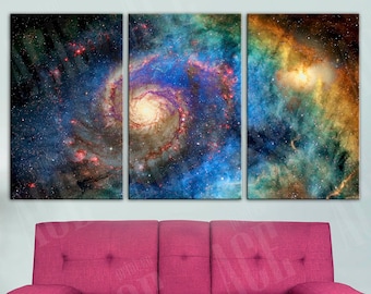Solar System Canvas Print Space Canvas Art Universe Wall - Etsy Canada