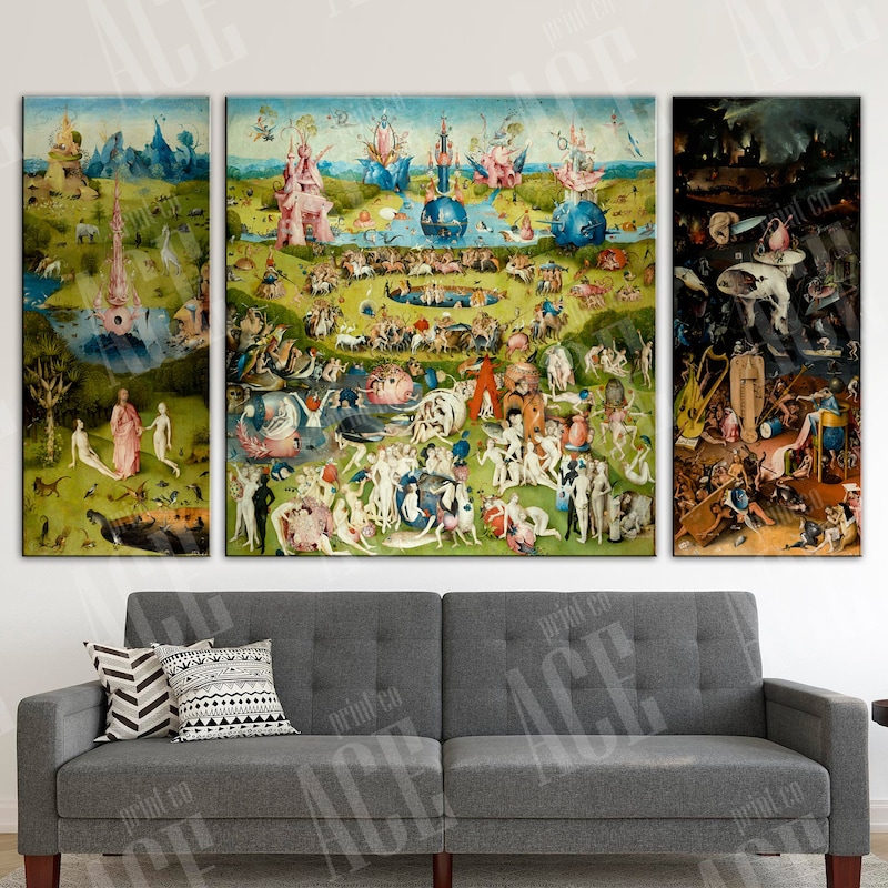 Canvas Hell Wall Art - Etsy