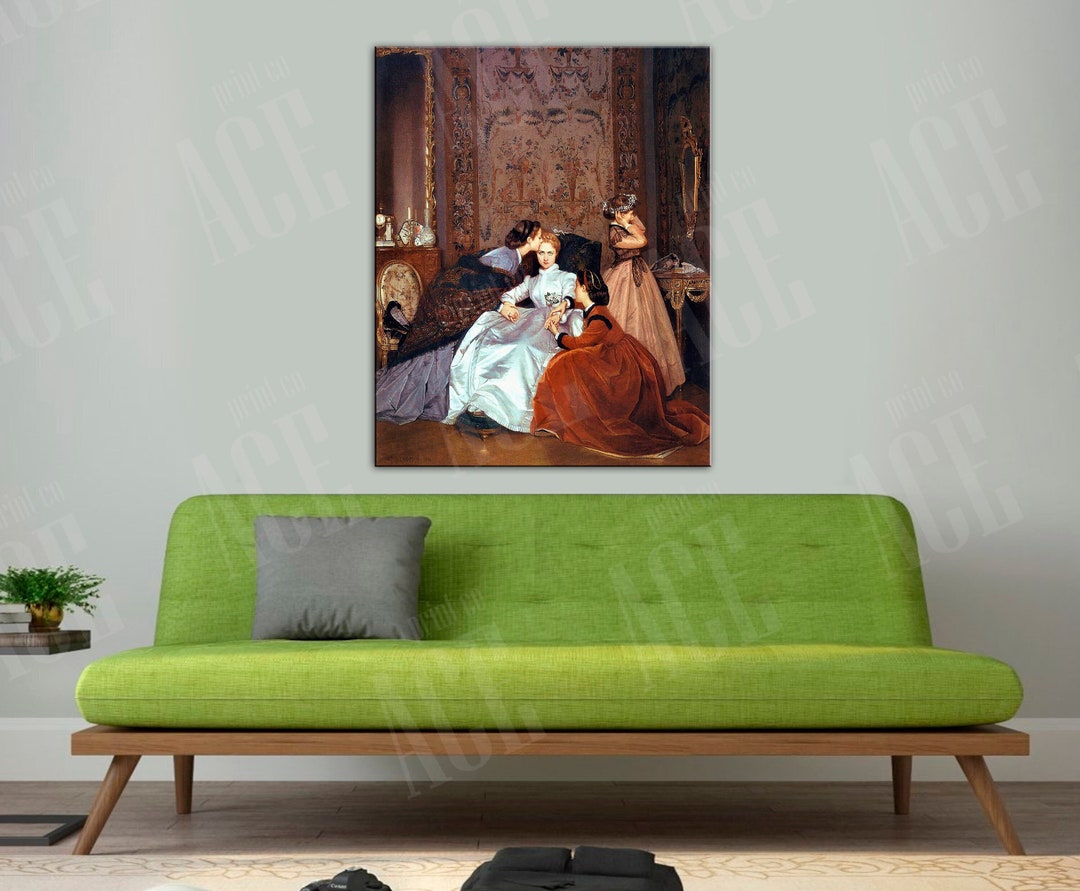 Toulmouche: the Hesitant Fiancée - Fine Art Canvas Print, the Reluctant ...