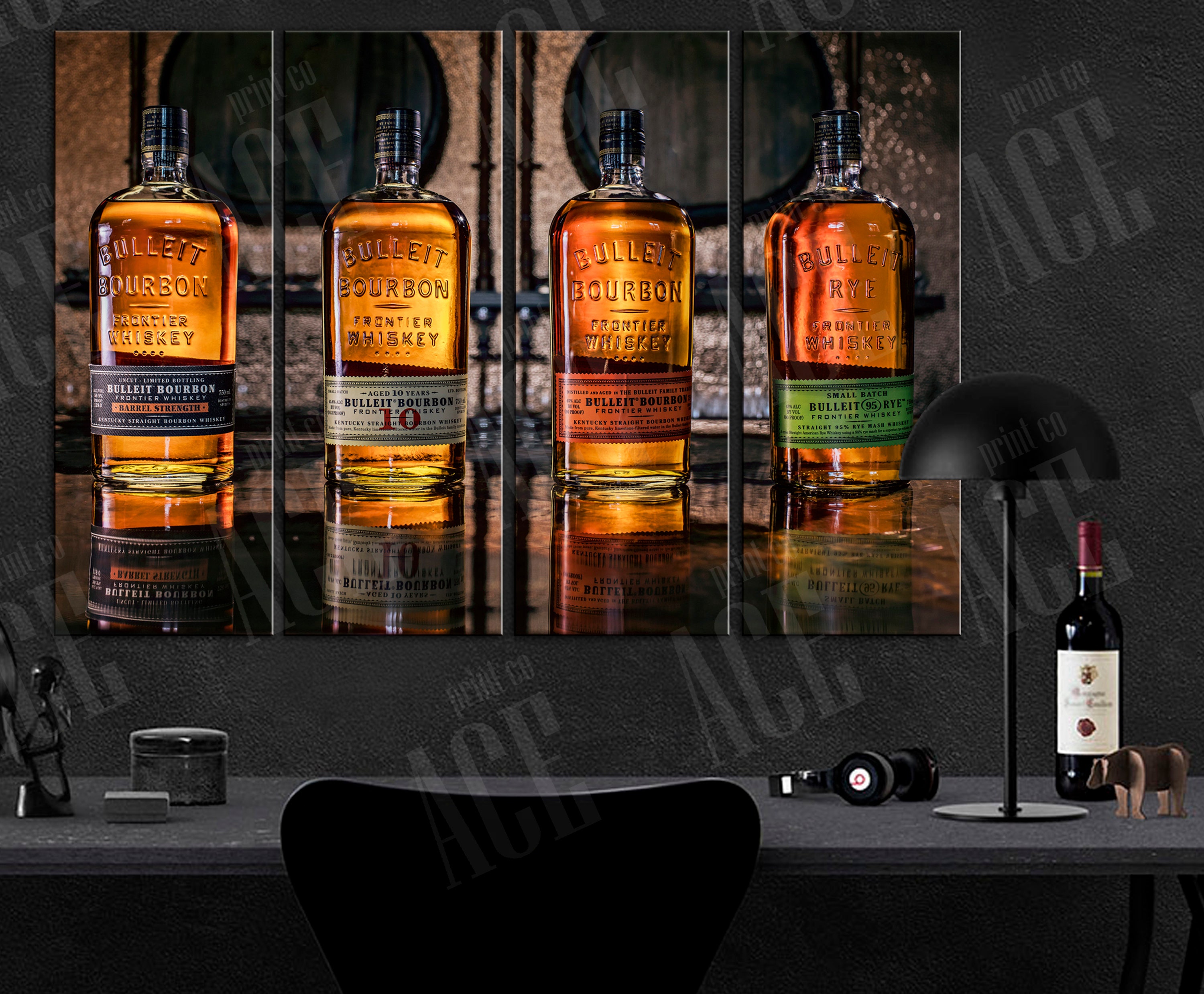 Whiskey Canvas Wall Decor Kitchen Strong Drink Bar Decor - Etsy