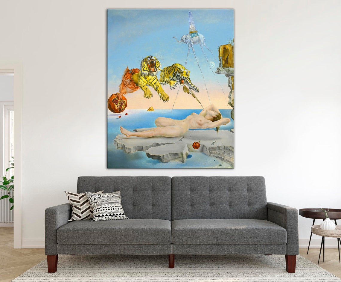 Salvador Dali Canvas Dali Reproduction Print Dali Tigers | Etsy