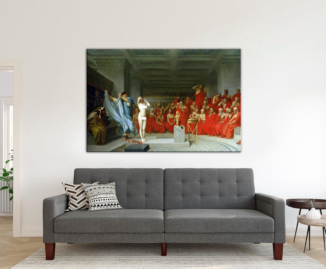 Phryne Revealed Before the Areopagus Painting Print, Jean-léon Gérôme ...