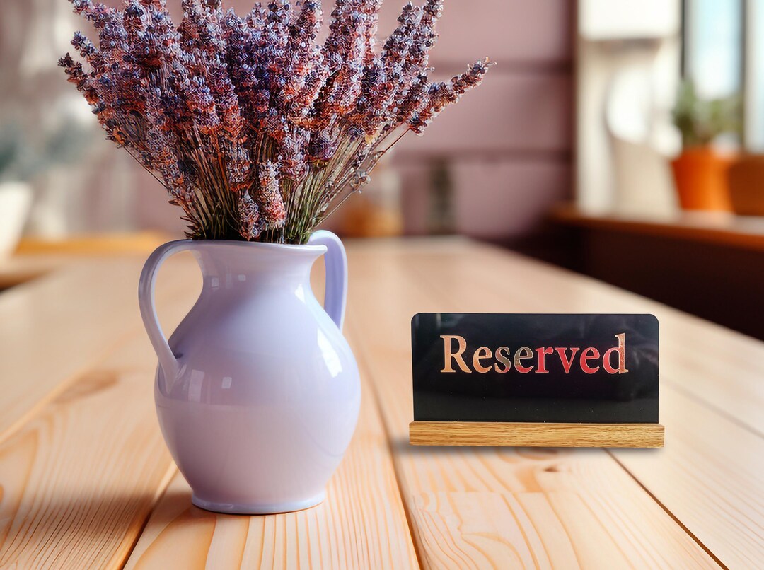 Table Reservation Sign for Cafe, Bar, Restaurant or Other ...