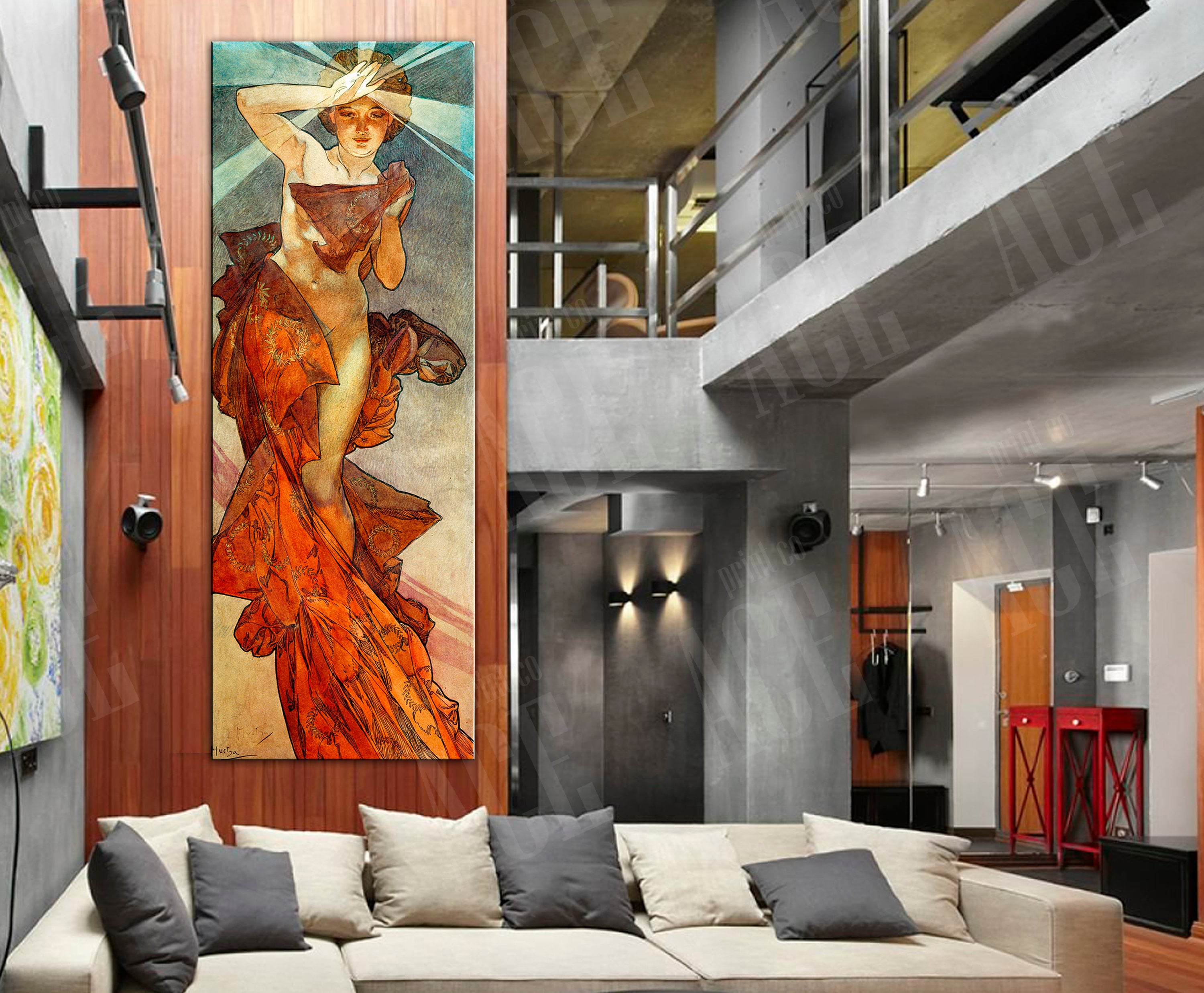 The Morning Star by Mucha Canvas Print Alphonse Mucha - Etsy