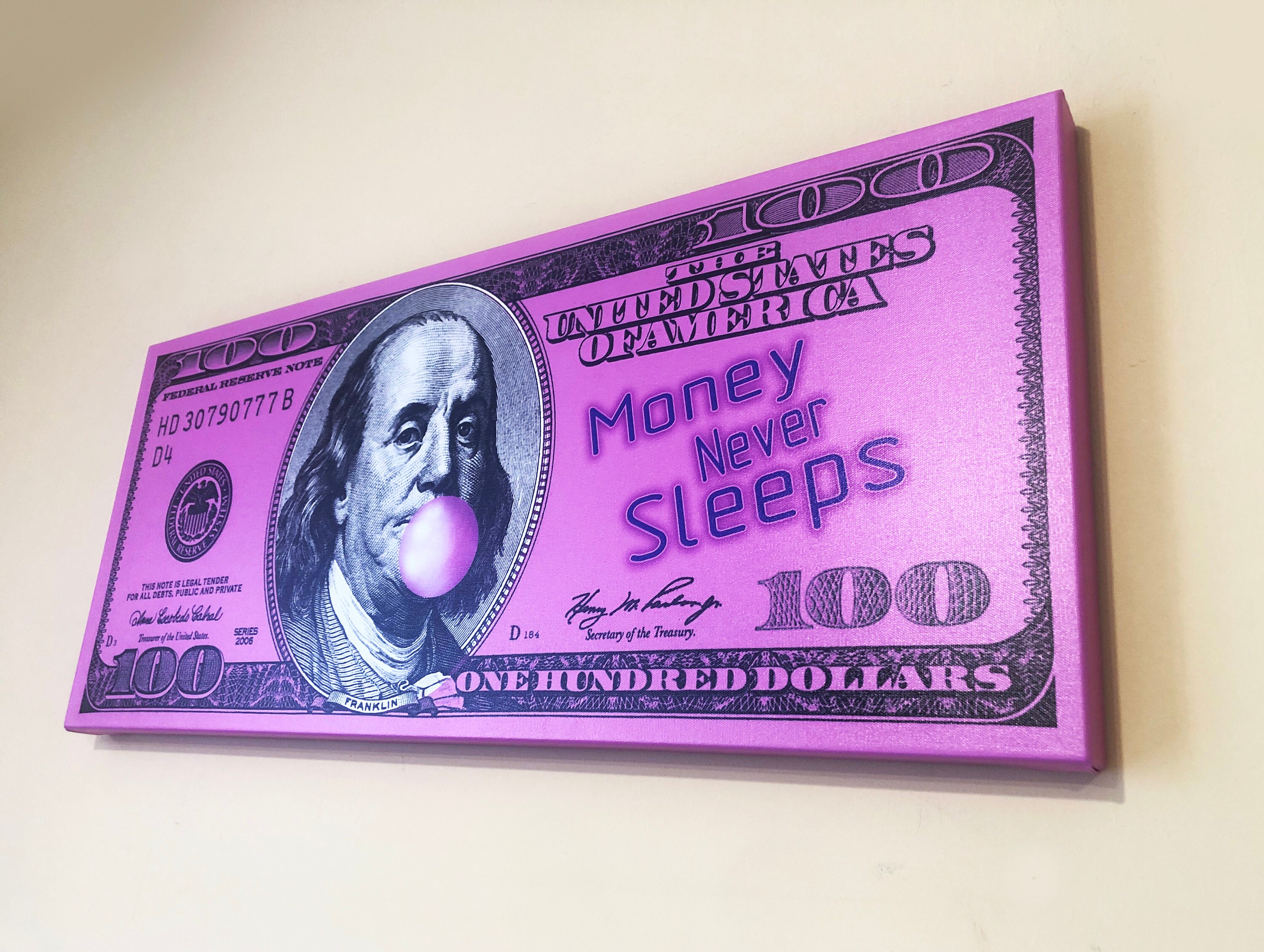 Motivational Money Art Print Dollars Canvas - Etsy