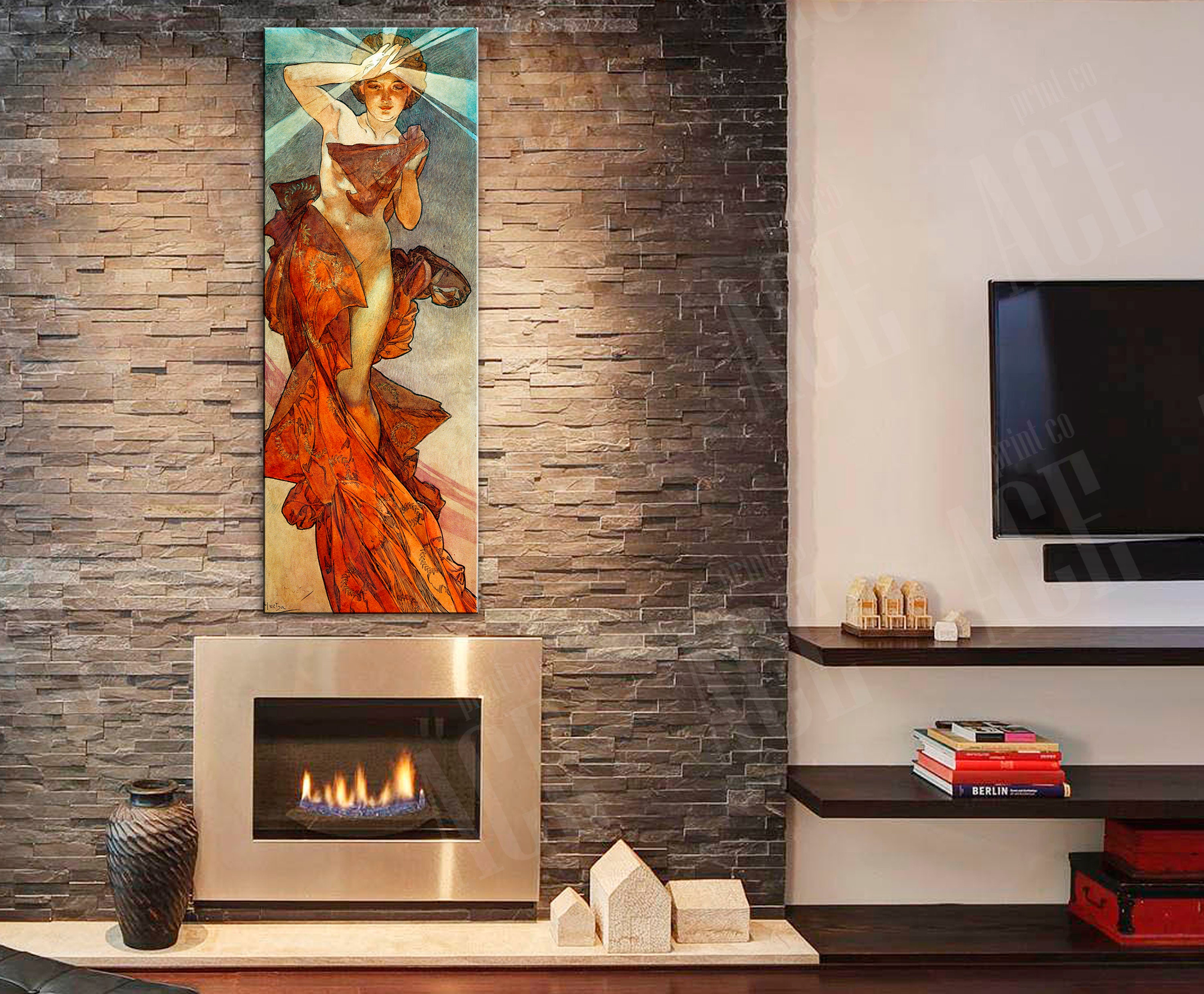 The Morning Star by Mucha Canvas Print Alphonse Mucha - Etsy