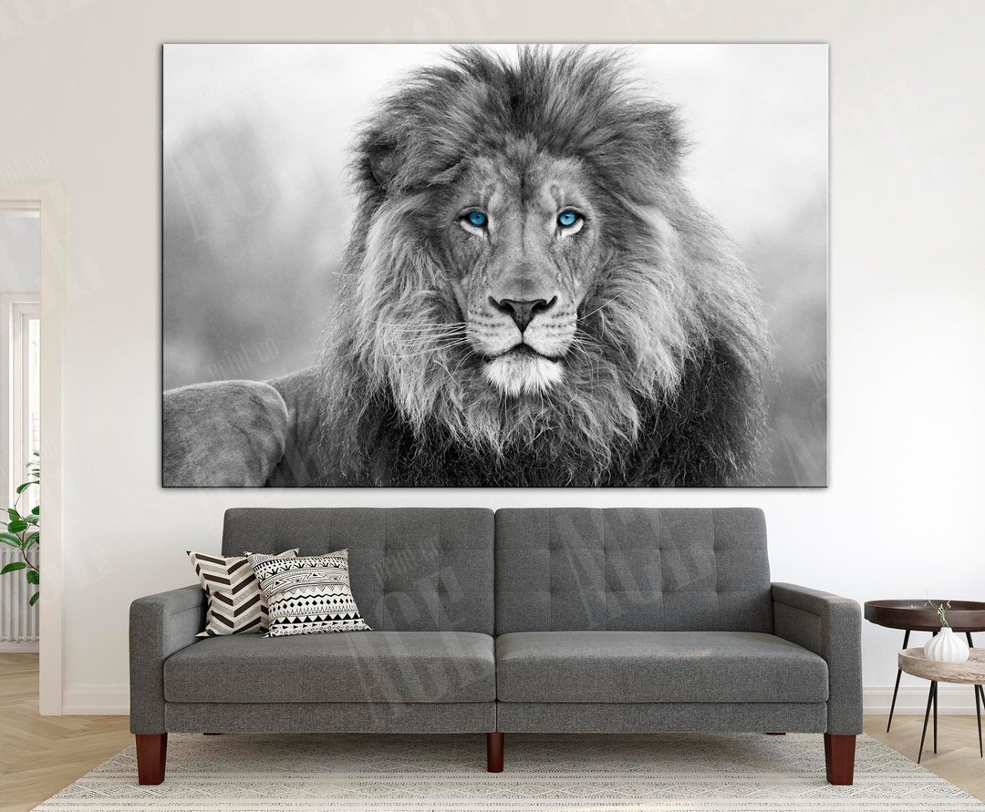 Lions Canvas, African Lion Canvas, Lion Print - Etsy