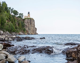 Split Rock Lighthouse Print, Photography Art Print, Digital Download ...