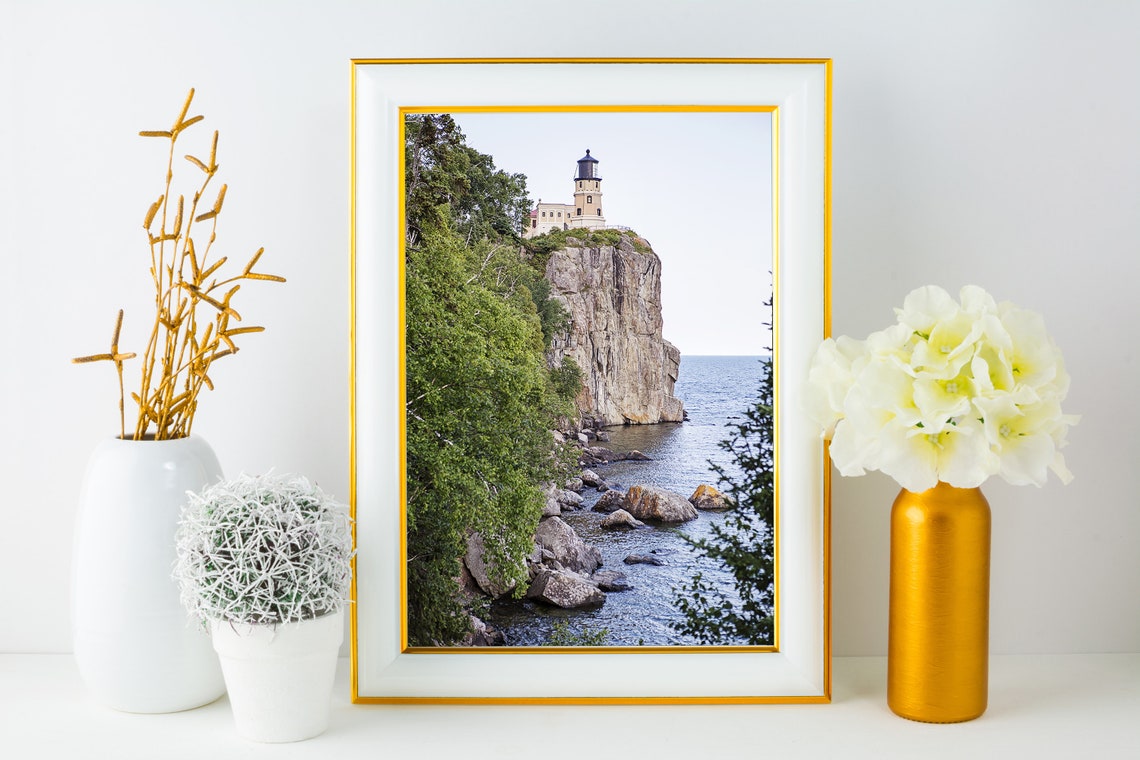 Split Rock Lighthouse Print Photography Art Print Digital | Etsy