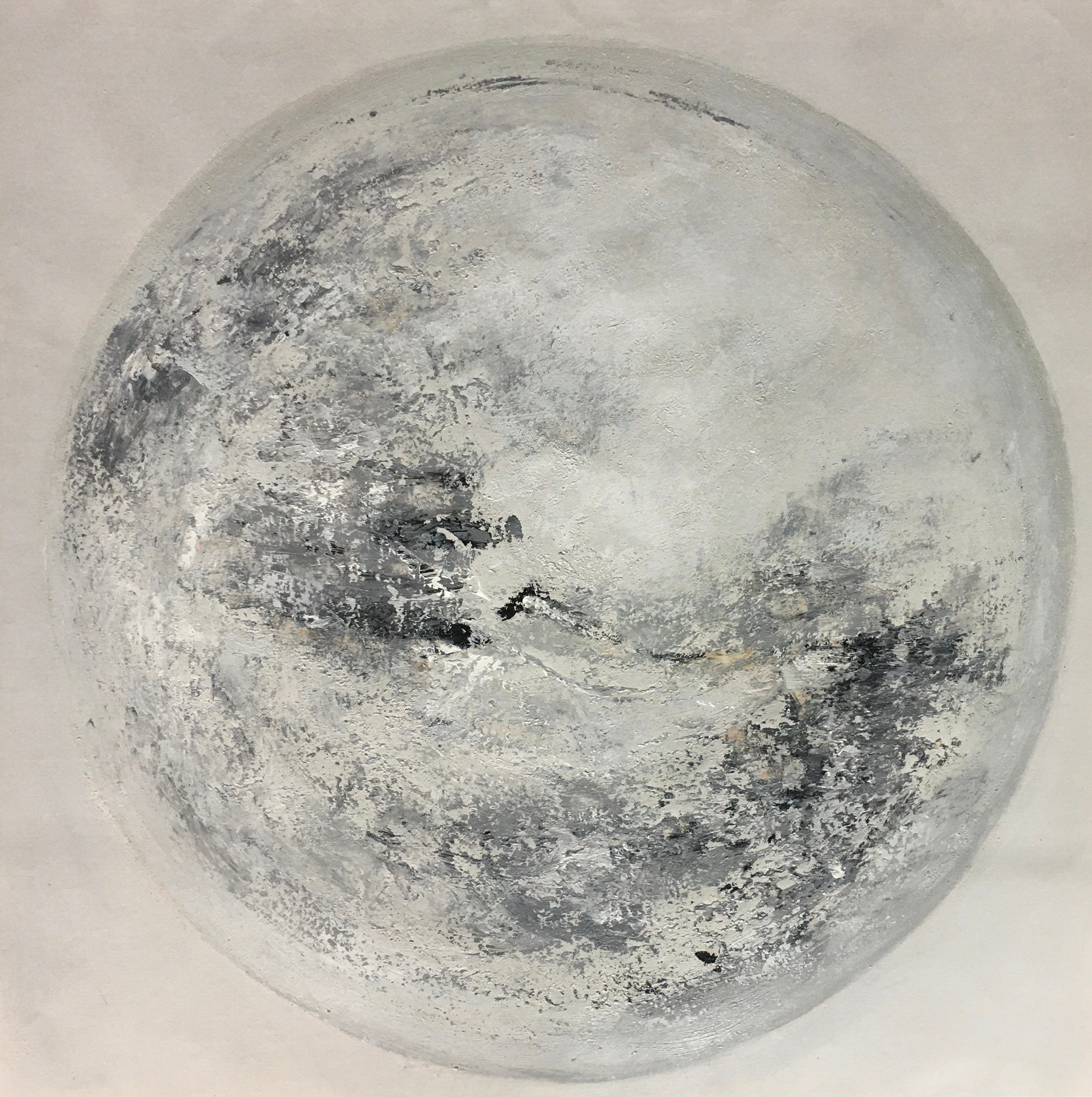 Moon Space Paintings Universe Modern Painting | Etsy