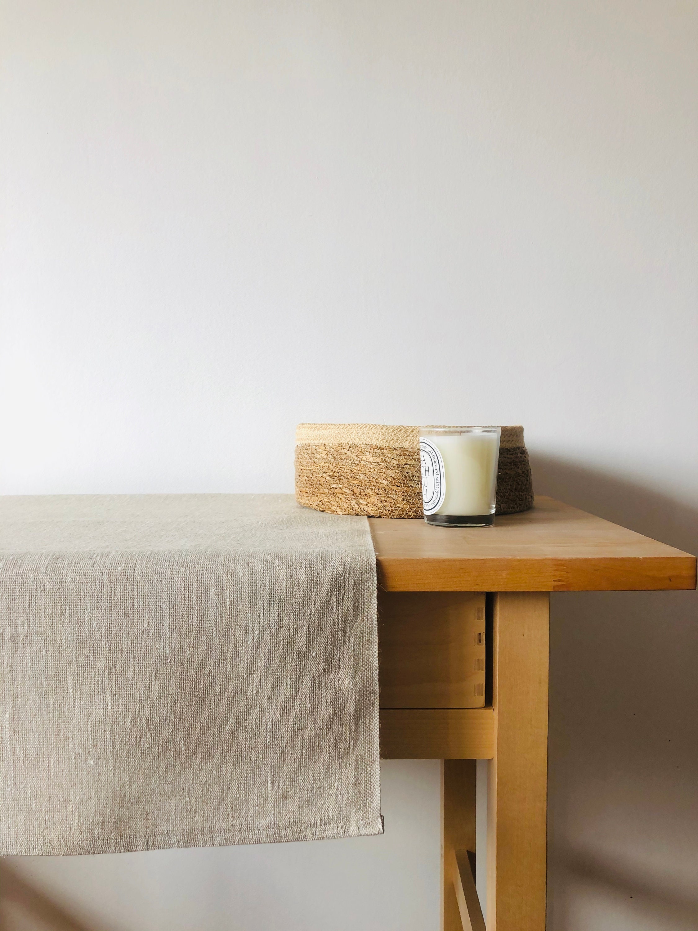 Linen Beige Natural Table Runner. Table Runners Linen. Table Runner ...