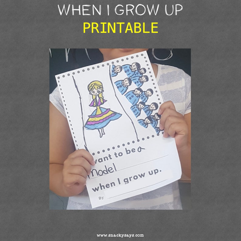 When I Grow up Printable & Companion Powerpoint Presentation - Etsy