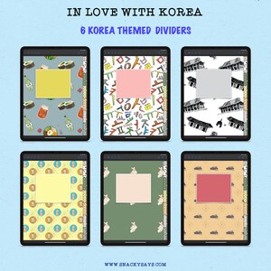 In Love With Korea Digital Notebook, Good Notes, Noteshelf, Ipad, Hyper ...