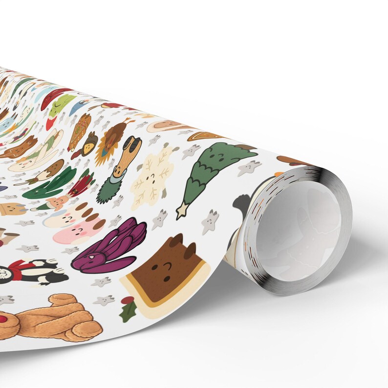 Gift Wrapping Papers - Cute Jellycat Inspired Design, Holiday Gift Wrap ...