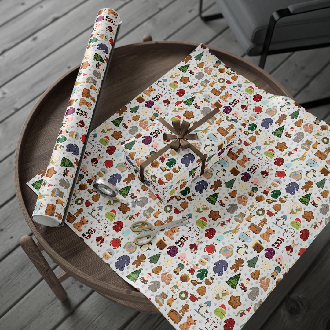 Gift Wrapping Papers - Cute Jellycat Inspired Design, Holiday Gift Wrap ...