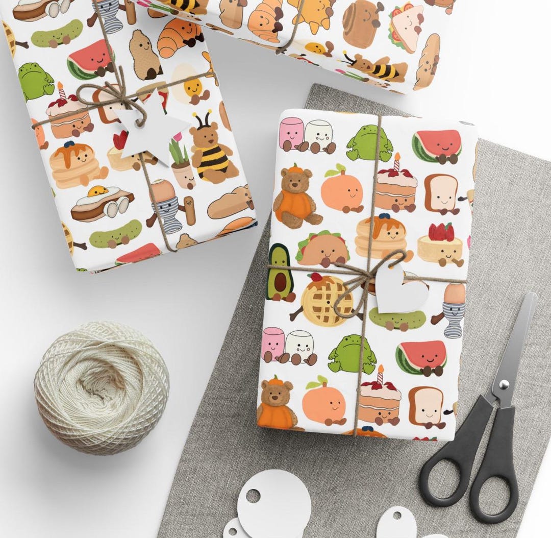 Jellycat Inspired Wrapping Paper - Etsy