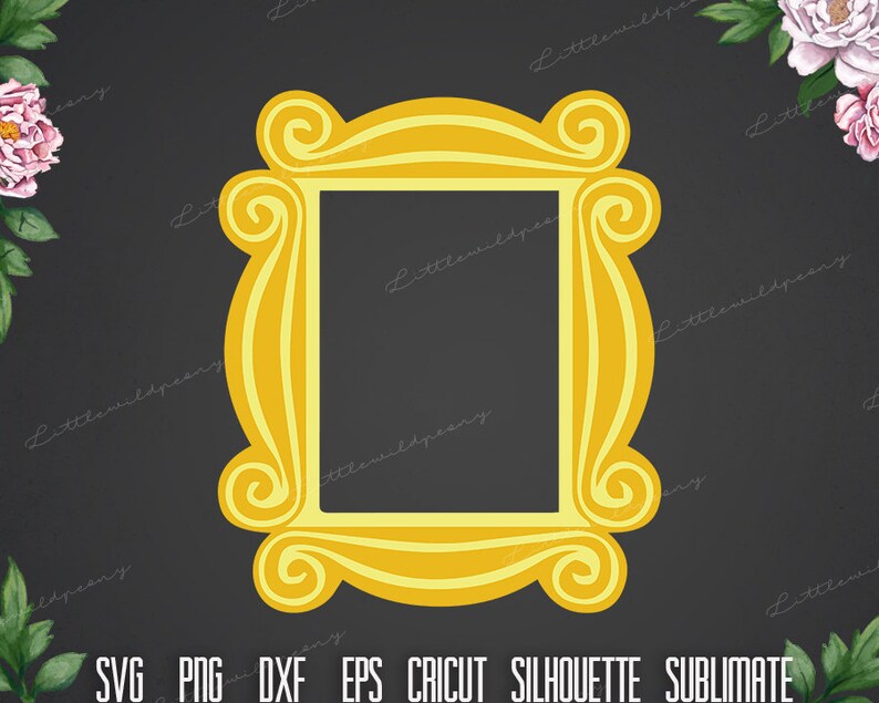Yellow Peephole Frame Svg Friends TV Show Design Png Door - Etsy