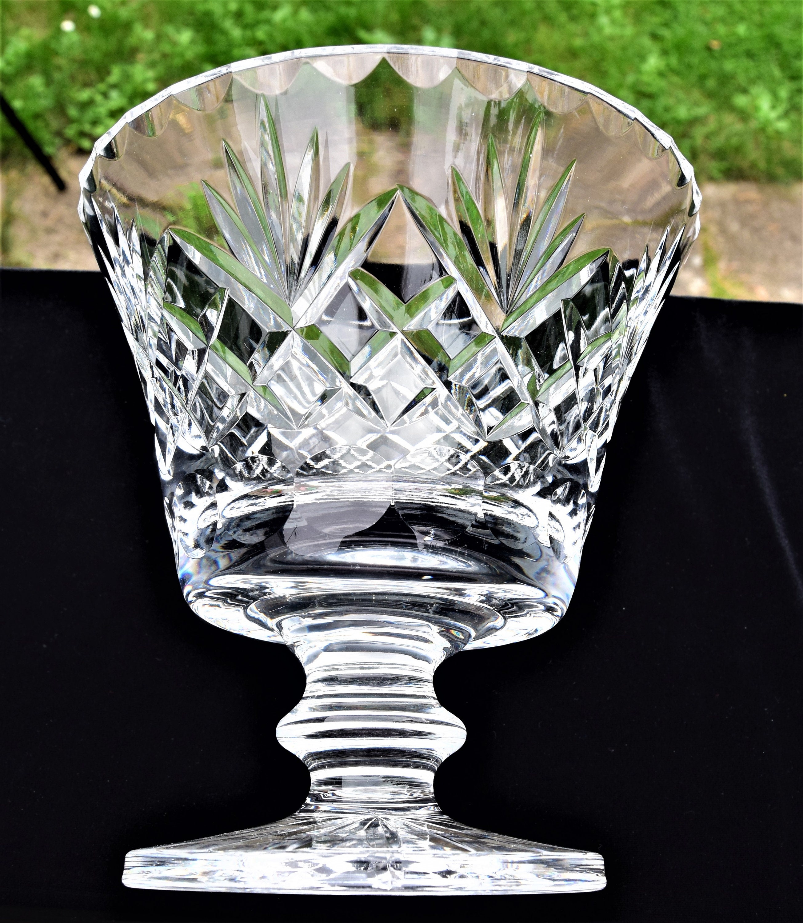 PEACH BOWL Irish Cut Crystal, CAVAN Irish Crystal, 6.7 X 6.3" Free ...