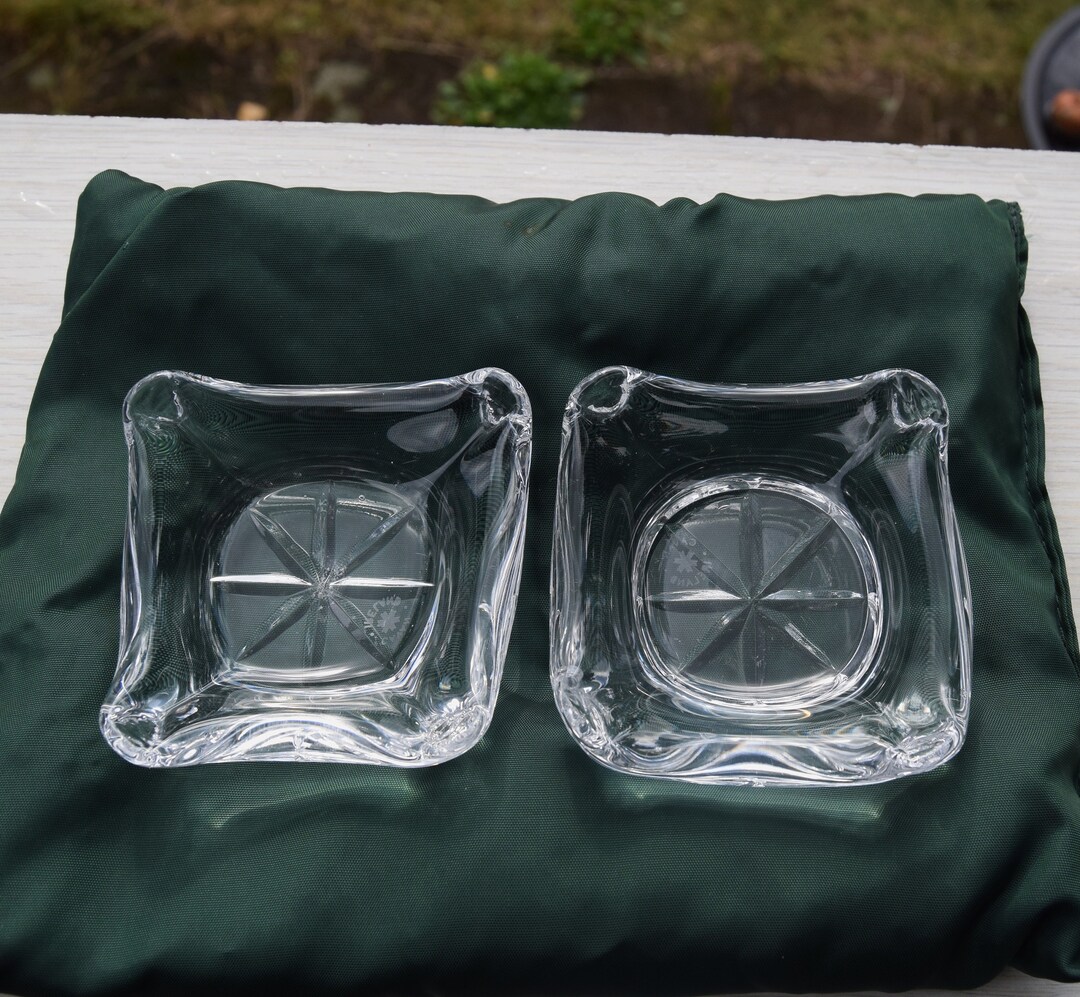 2 CUT CRYSTAL POTPOURRI Dishes Cavan Irish Crystal, Free Shipping - Etsy