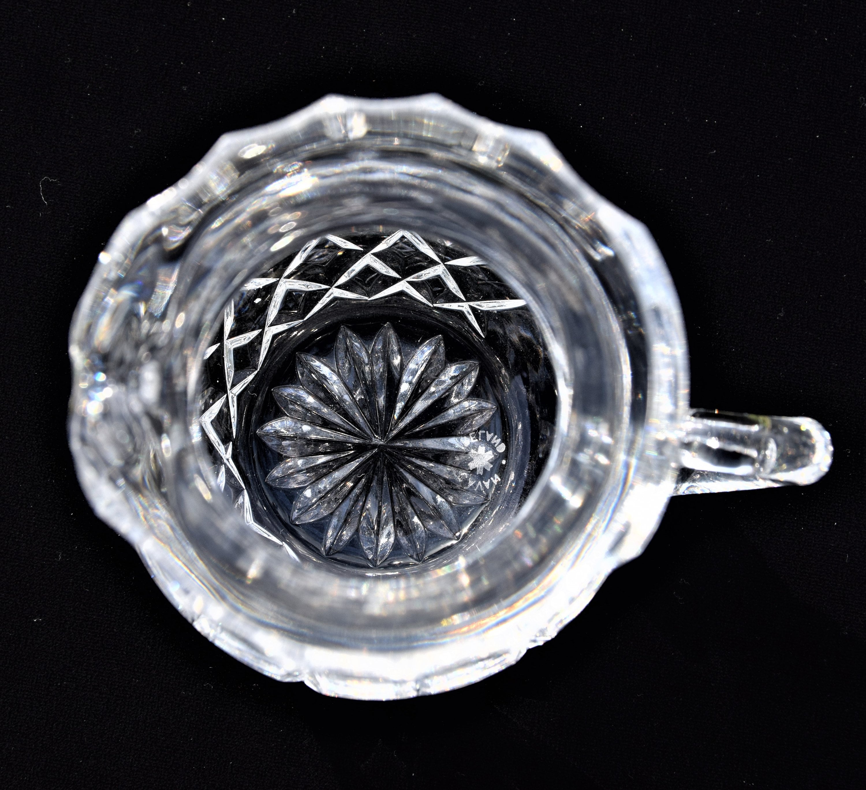 SUGERBOWL + CREAMER in Cut Crystal, Cavan Irish Crystal, Innisfree ...