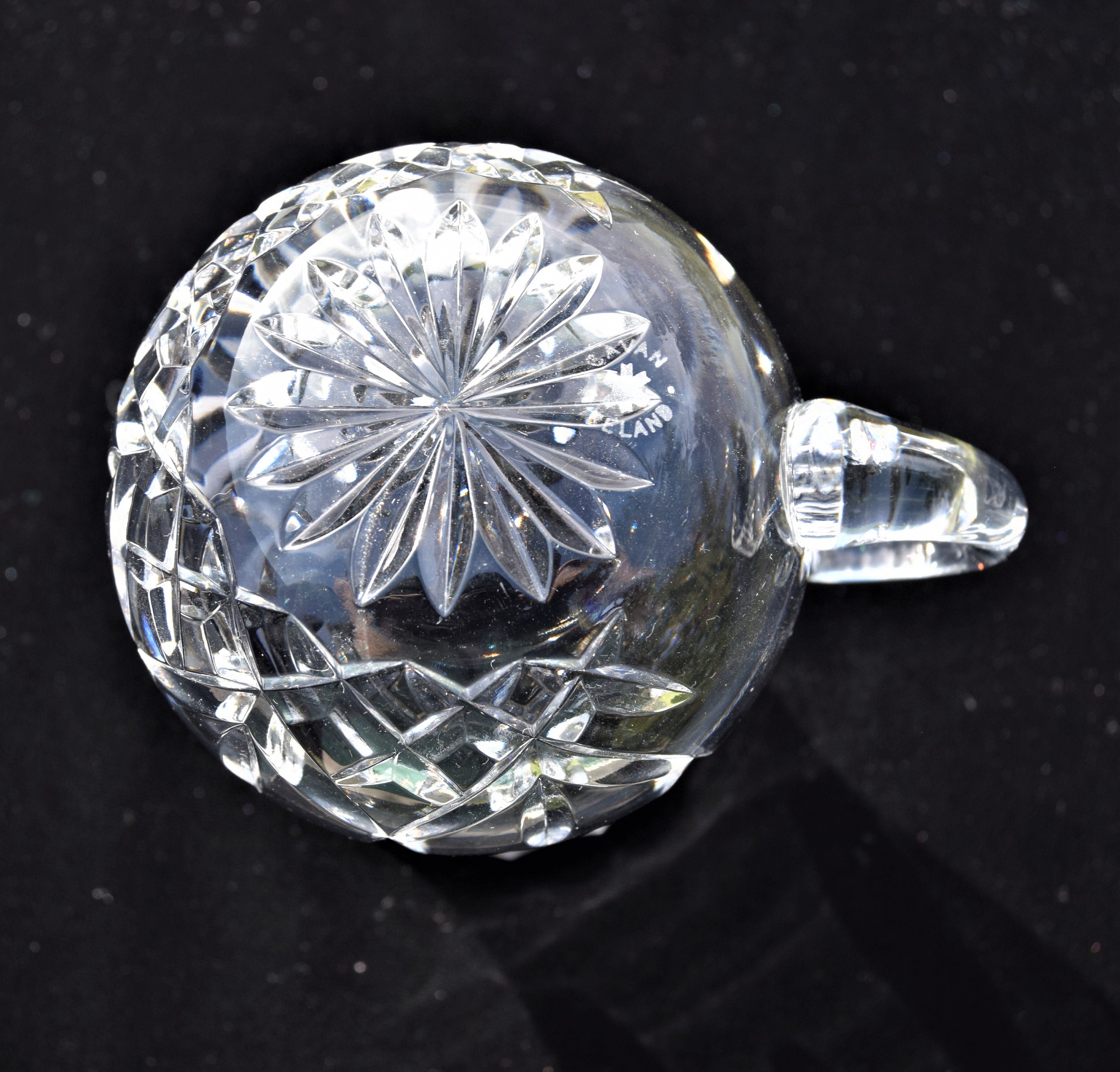 SUGERBOWL + CREAMER in Cut Crystal, Cavan Irish Crystal, Innisfree ...