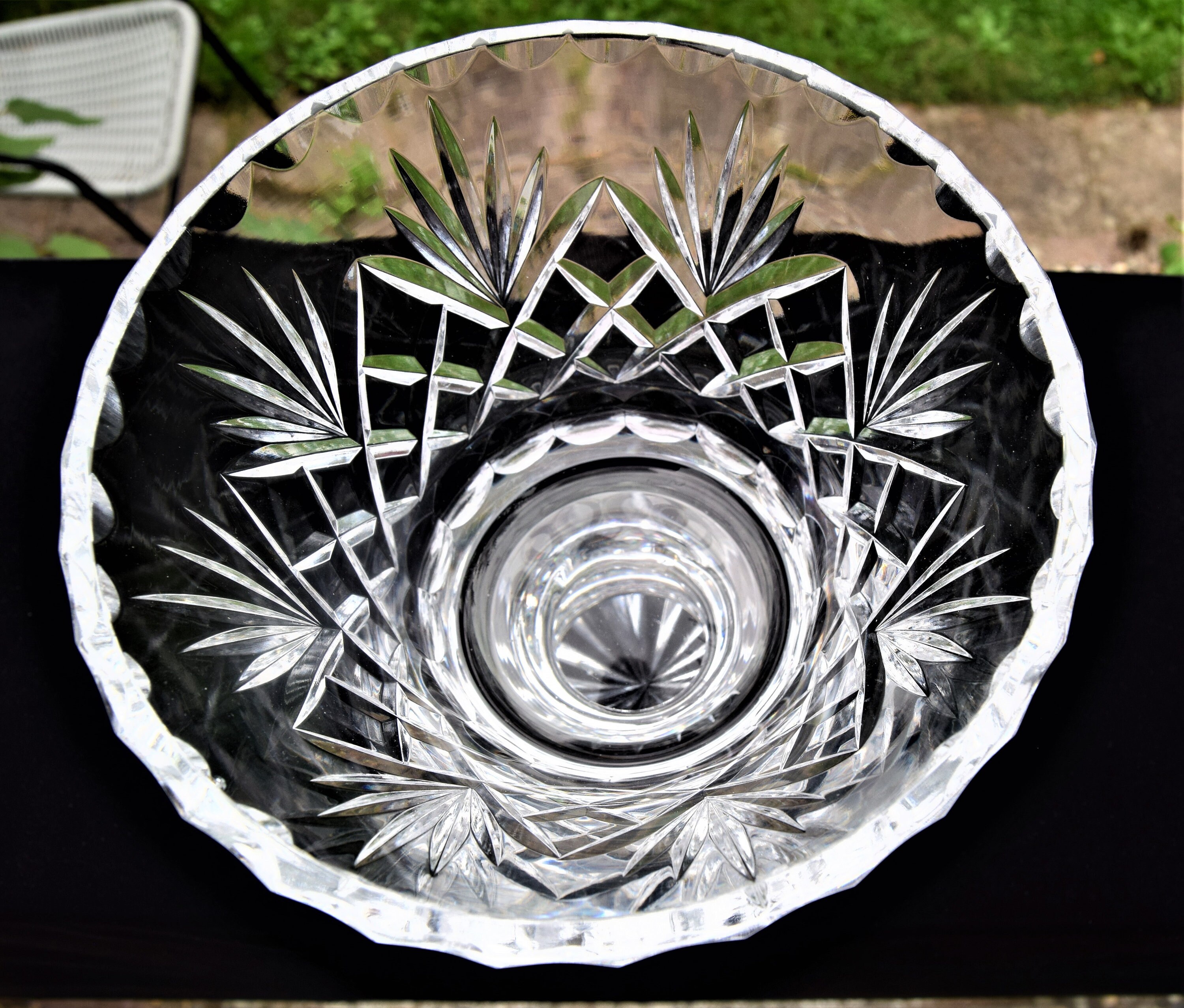 PEACH BOWL Irish Cut Crystal, CAVAN Irish Crystal, 6.7 X 6.3 Free ...