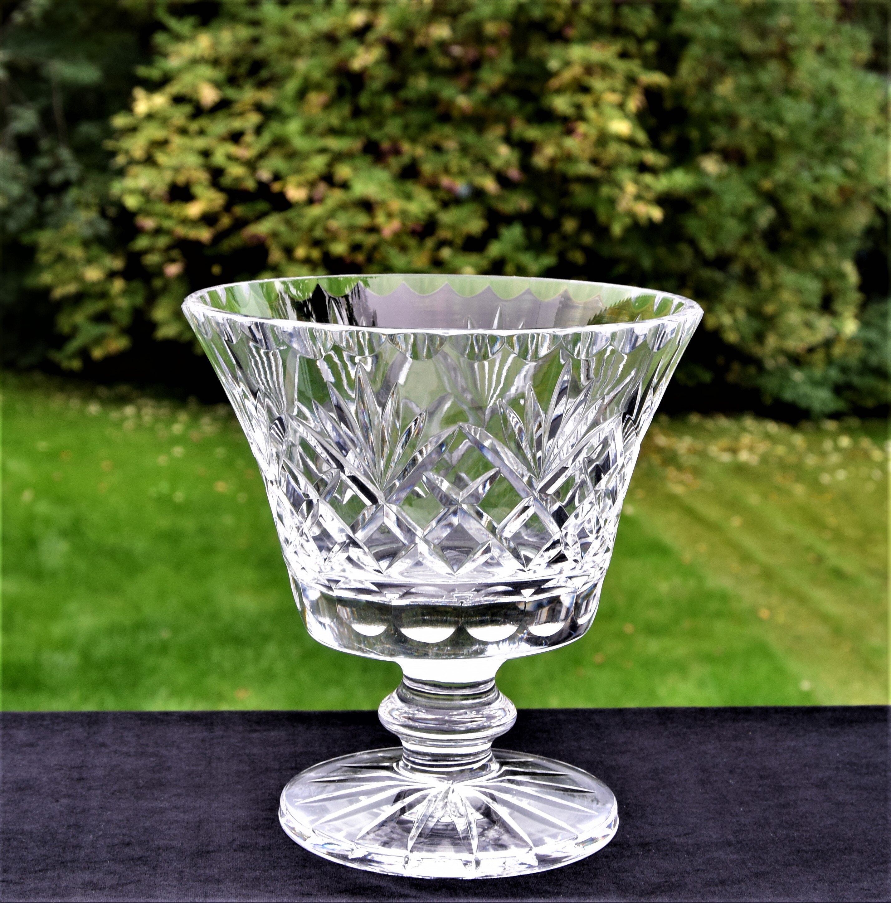 PEACH BOWL Irish Cut Crystal, CAVAN Irish Crystal, 6.7 X 6.3" Free ...