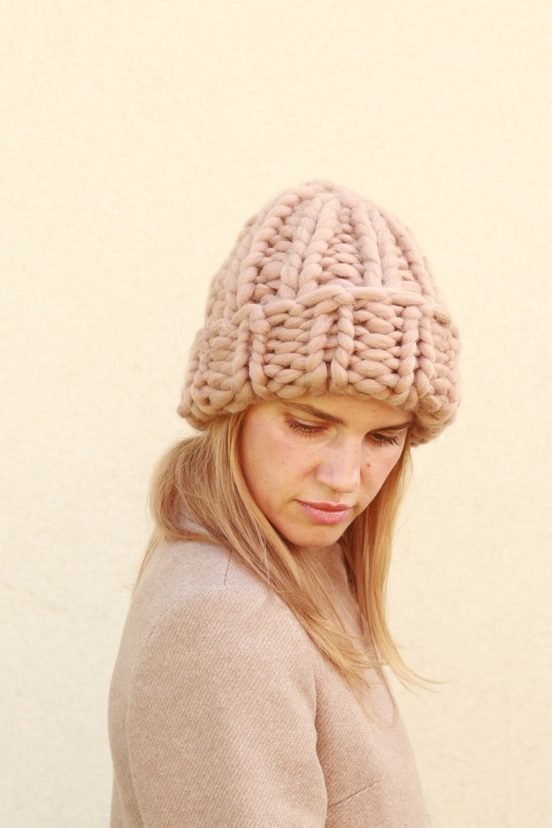 SALE Super Chunky Knit Hat. Chunky Hats,knitted Hat. Winter Hats ...