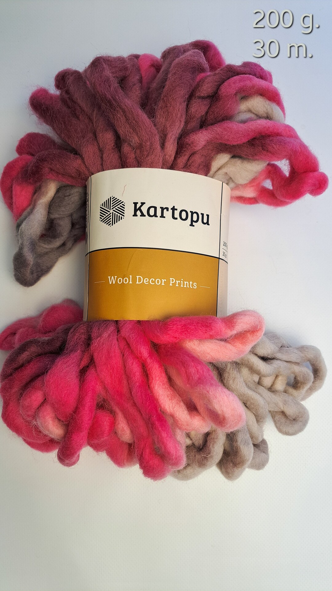Kartopu Wool Decor Yarn 200 G, 30 Meters, Fiber Wall Art, Hand Knitting ...