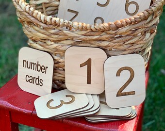 Wooden Flash Cards | Etsy