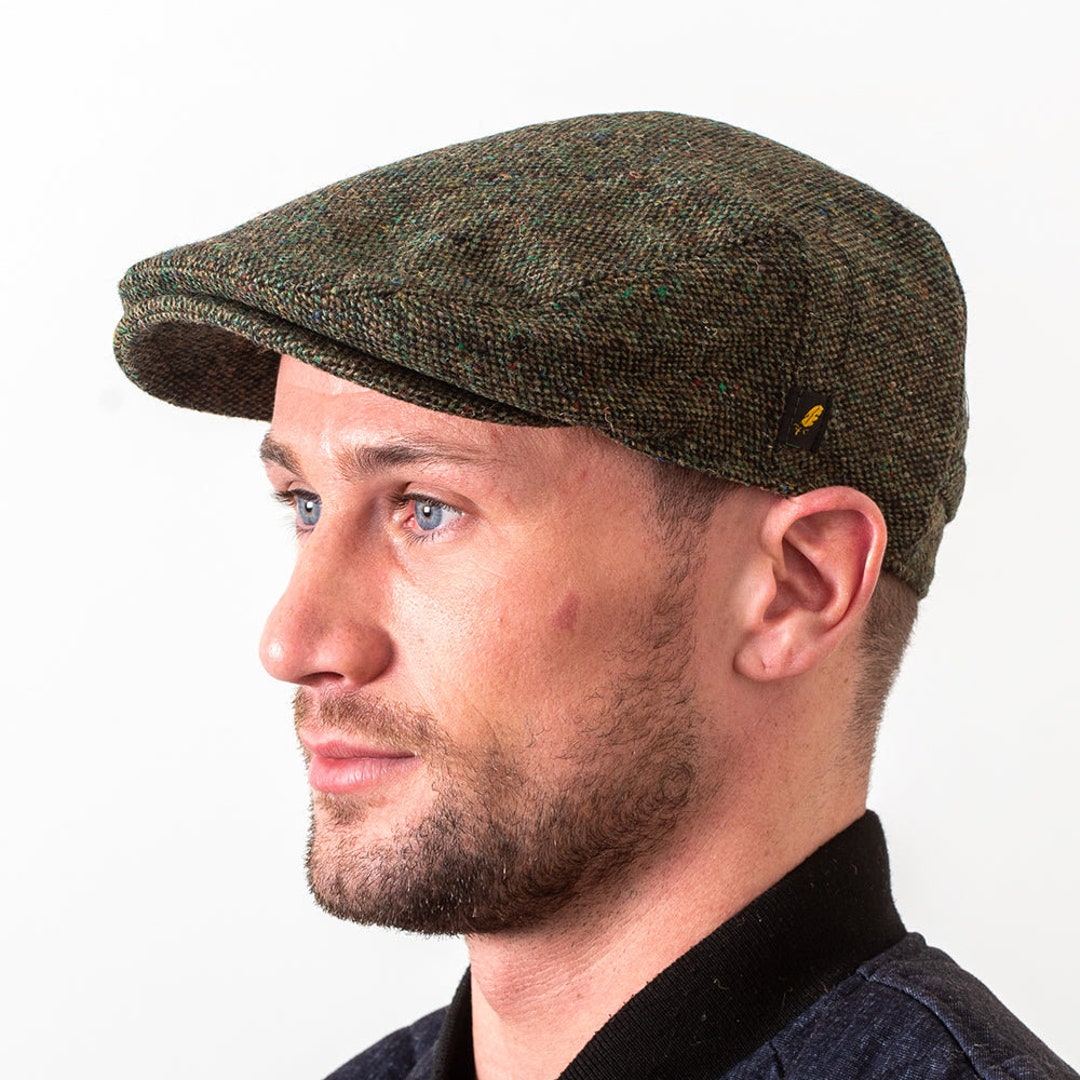 Flat Cap, Dubliner Green Salt & Pepper - Etsy