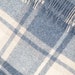 Blue & Cream Check Large Wool Blanket - Etsy Canada