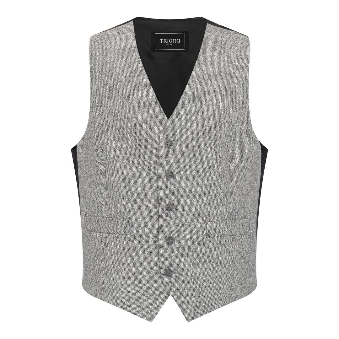 Grey Salt and Pepper Michael Irish Tweed Waistcoat - Etsy