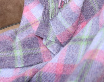 Pink Check Blanket | Etsy