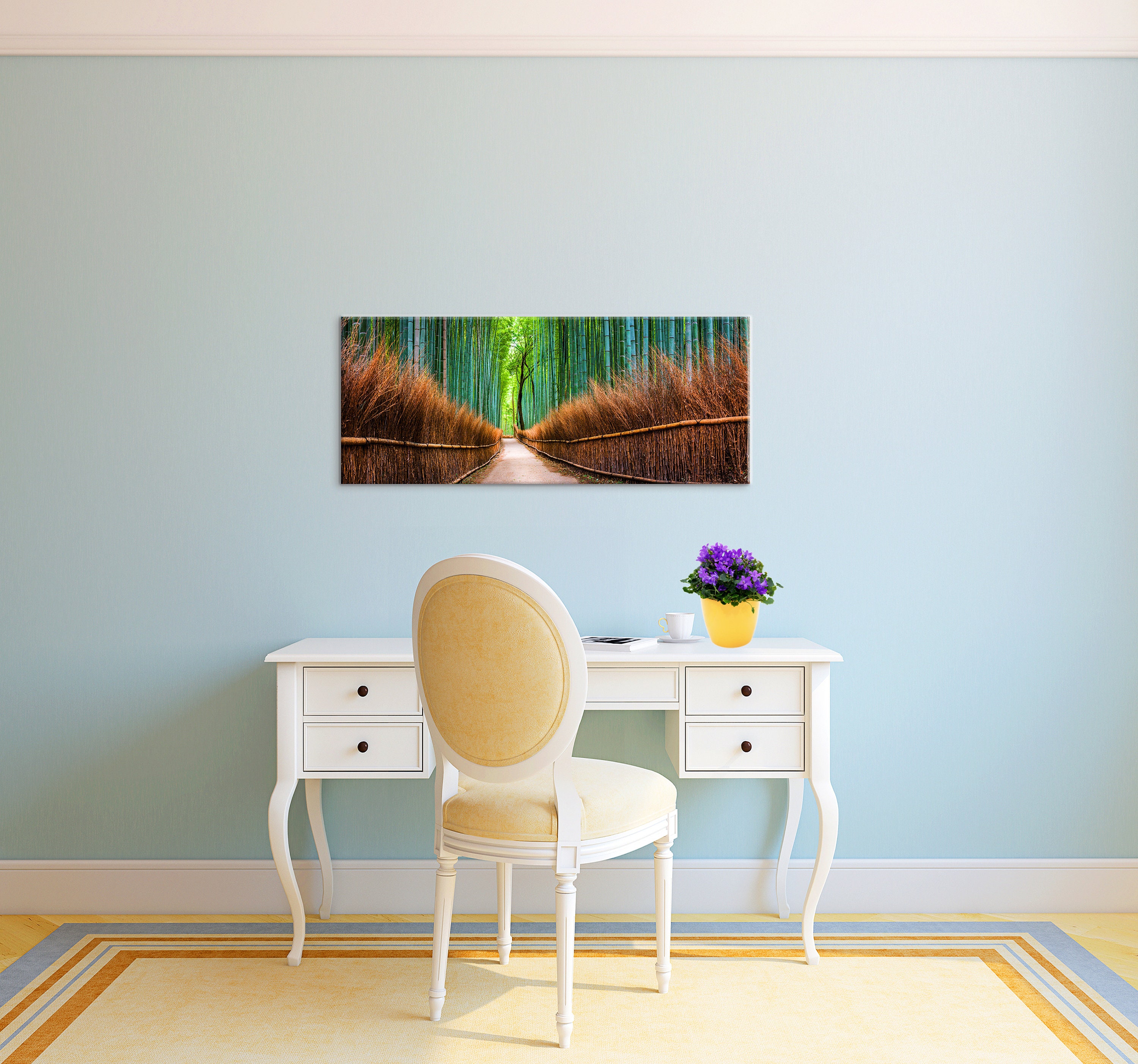 Bamboo Tree Wall Painting Art at Lara Bunton blog