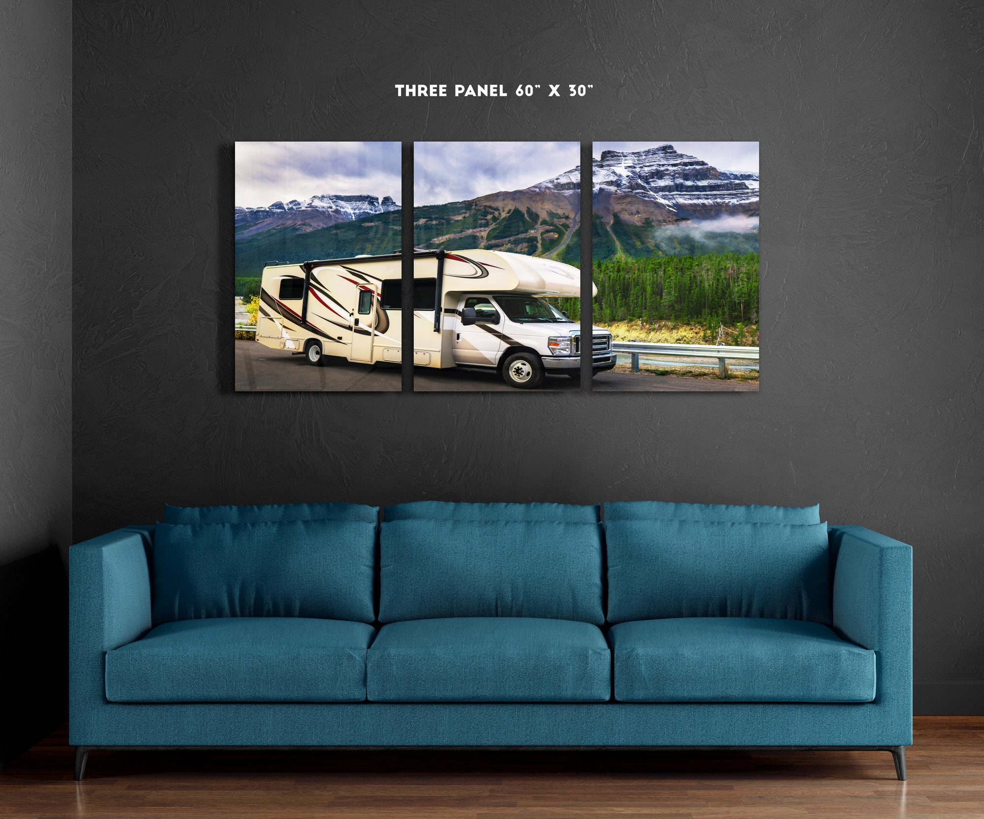 Motorhome RV Camper in the Great Outdoors - RV Dealer Wall Art Decor ...