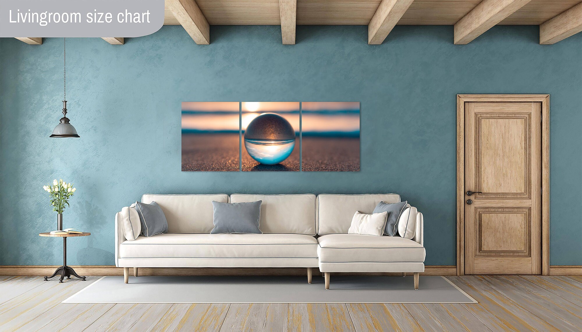 Yoga Studio Wall Art Zen Relaxing Canvas Home Decor Ocean Sunrise ...