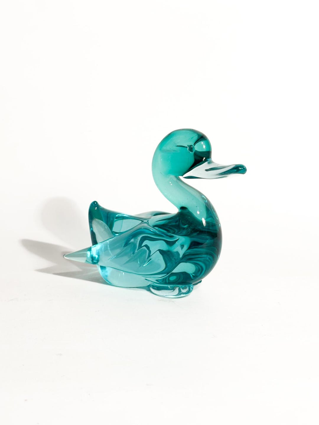 Green Murano Glass Duck Sculpture by Archimede Seguso, 1950s - Etsy