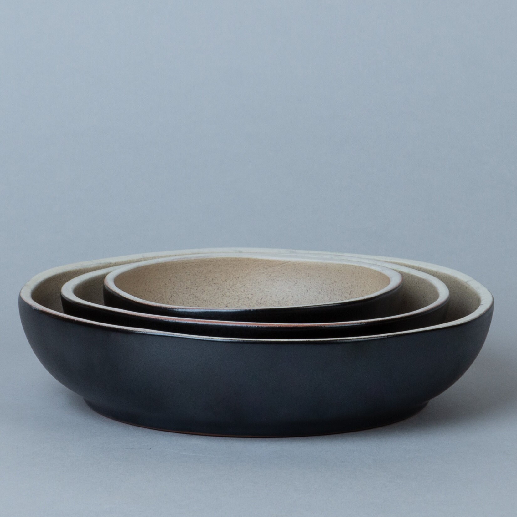 Ceramic Nesting Snack or Breakfast Bowl Set of 3 | Speckle Beige ...
