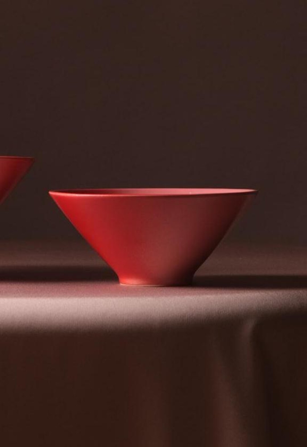 Handmade Red Ceramic Bowl: Japanese-inspired Pottery - Etsy