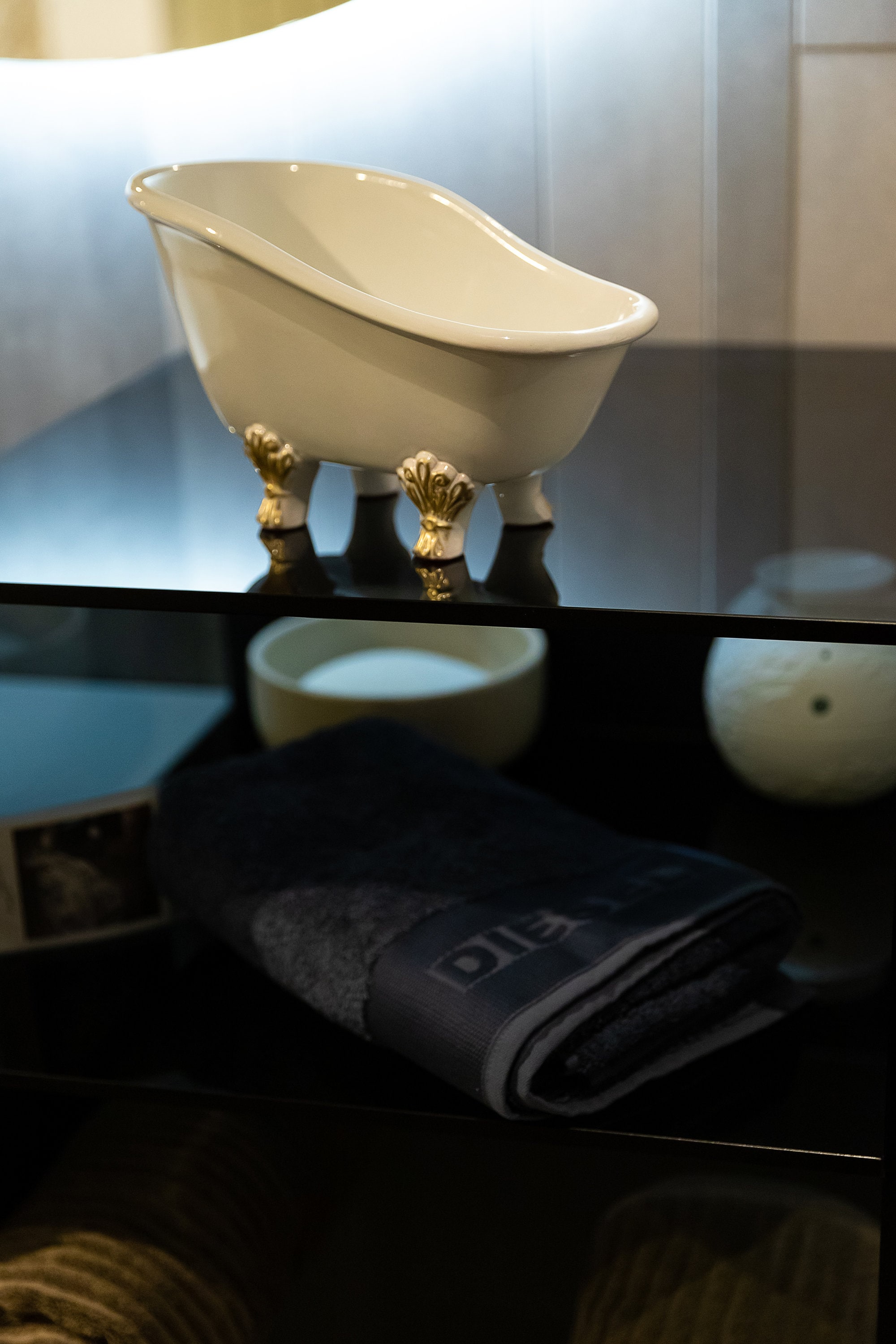 Mini Bath Ceramic Bathroom organizer Bathroom storage | Etsy